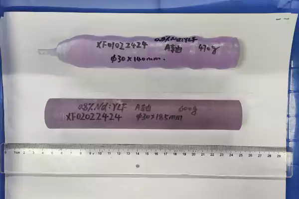 Crylink Successfully Grows Φ30×185mm Nd:YLF Crystal _BBO Crystal_Nd YAG ...